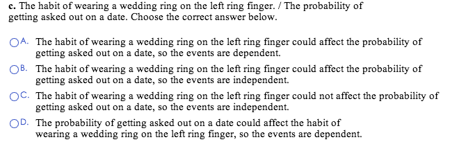 Solved For each given pair of events, classify the two | Chegg.com