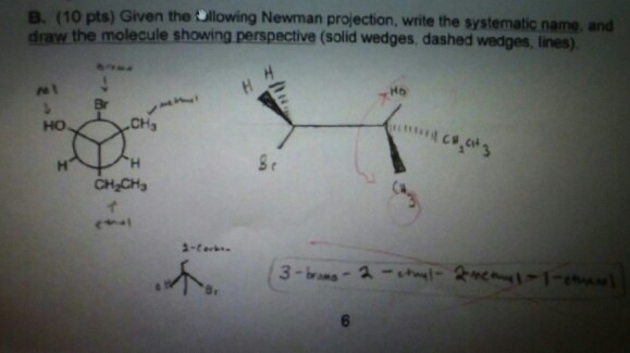 Solved B. (10 pts) Given the Dllowing Newman draw the | Chegg.com