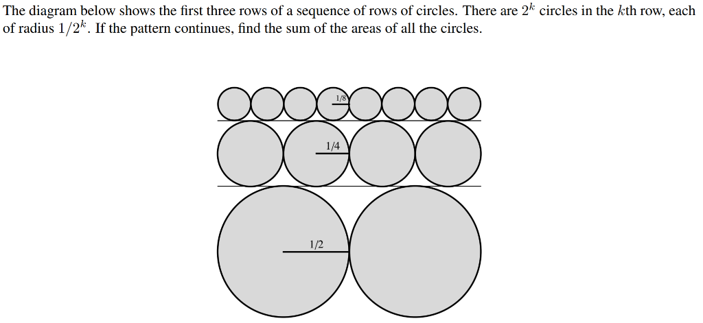 Solved The diagram below shows the first three rows of a | Chegg.com
