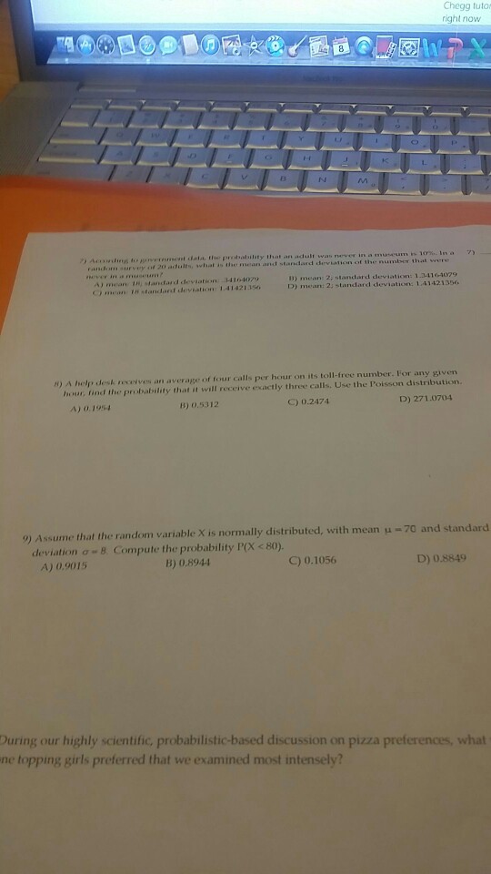 Solved Assume That The Random Variable X Is Normally 