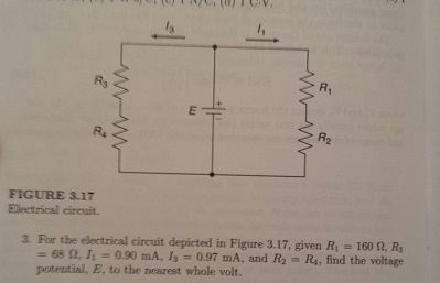 Solved For the electrical circuit depicted in Figure 3.17. | Chegg.com