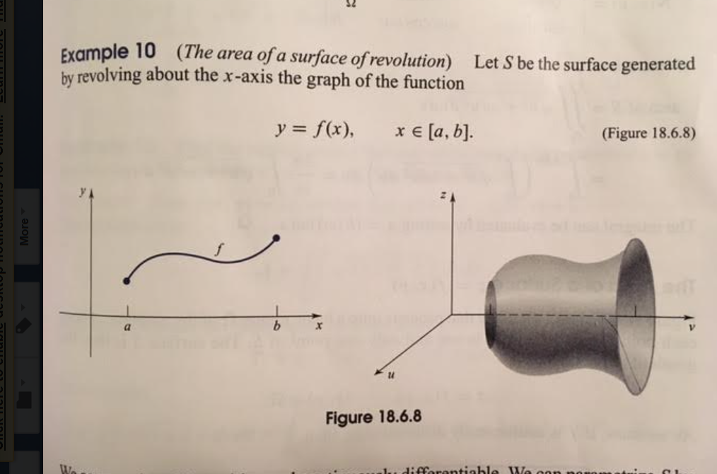 Solved Example 10 by (The area of a surface of revolution) | Chegg.com
