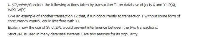 Solved 1 (12 points)Consider the following actions taken by | Chegg.com
