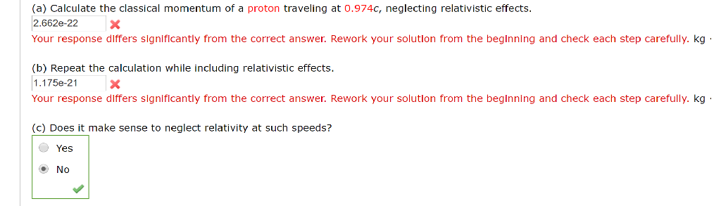 Solved A Calculate The Classical Momentum Of A Proton