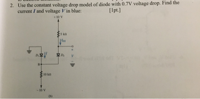 Solved Use the constant voltage drop model of diode with 0.7 | Chegg.com