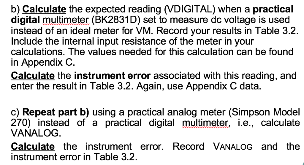 Solved b) Calculate the expected reading (VDIGITAL) when a | Chegg.com