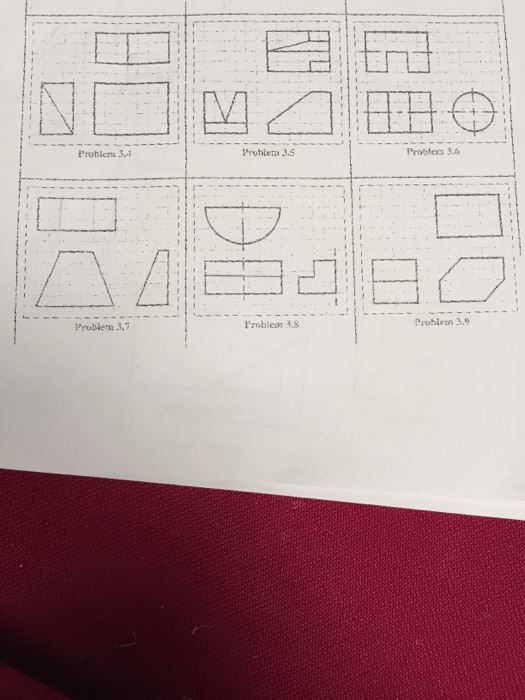 Solved Given three incomplete views of a multi-view drawing | Chegg.com