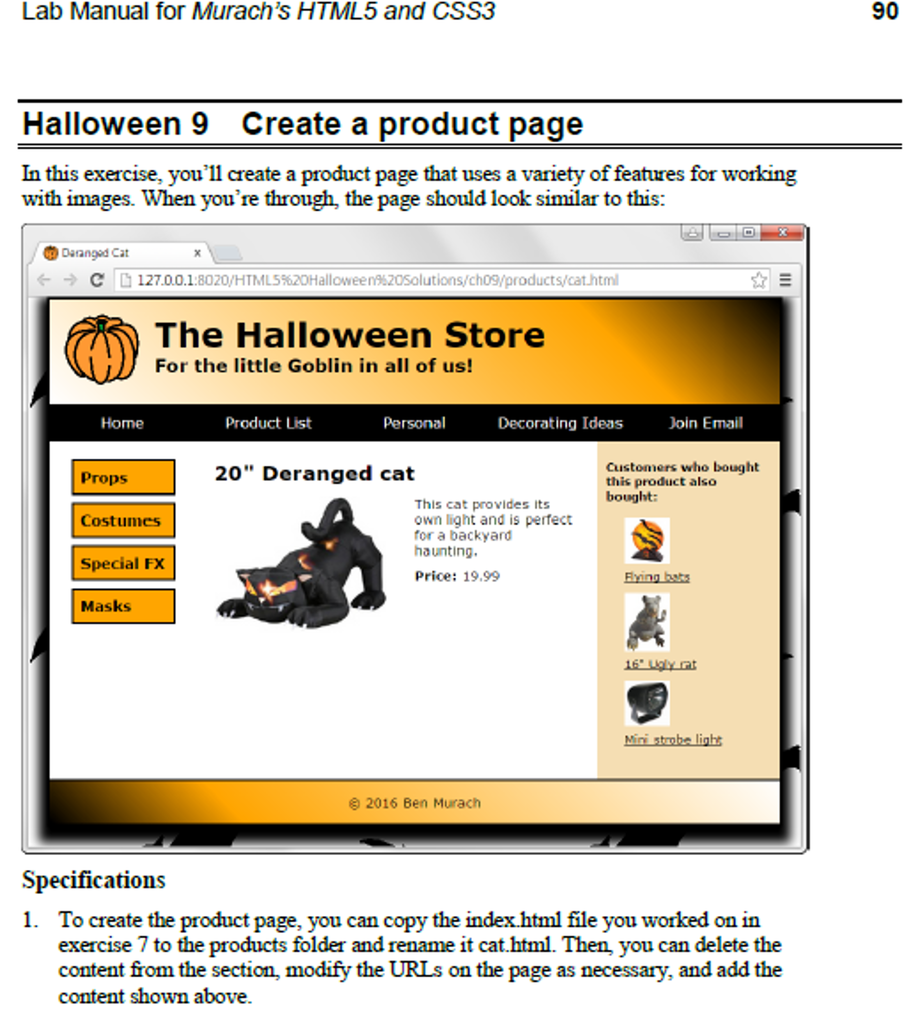Solved In this exercise, you'll create a product page that | Chegg.com