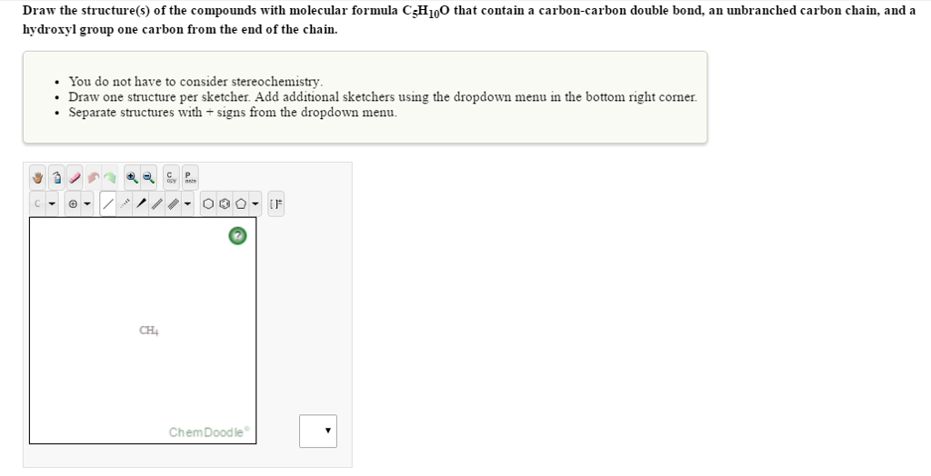 Solved 1. Complete this structural formula by adding enough | Chegg.com