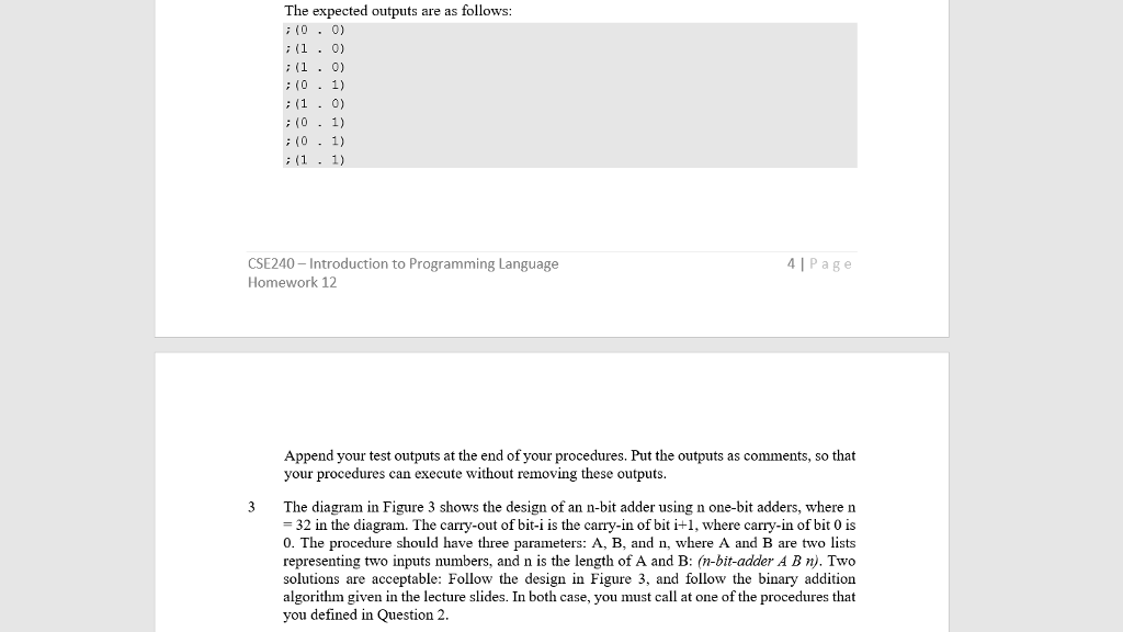 Solved 1 Write three Scheme procedures to simulate these | Chegg.com
