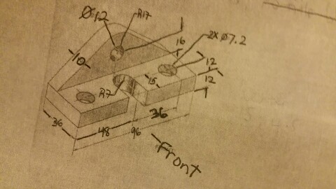 Solved In AutoCAD, draw the three multi-views of the 3D | Chegg.com