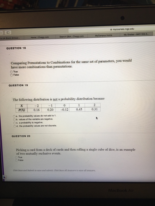Solved Comparing Permutations to Combinations for the same | Chegg.com