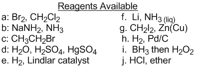 Solved Select reagents from the table to show how you would | Chegg.com
