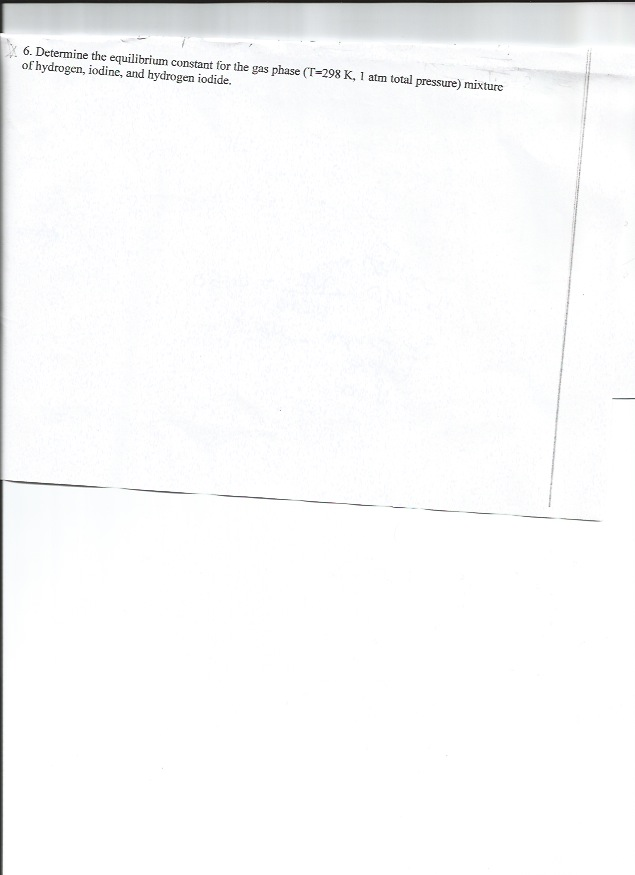 Solved Determine then equilibrium constant for the gas phase | Chegg.com