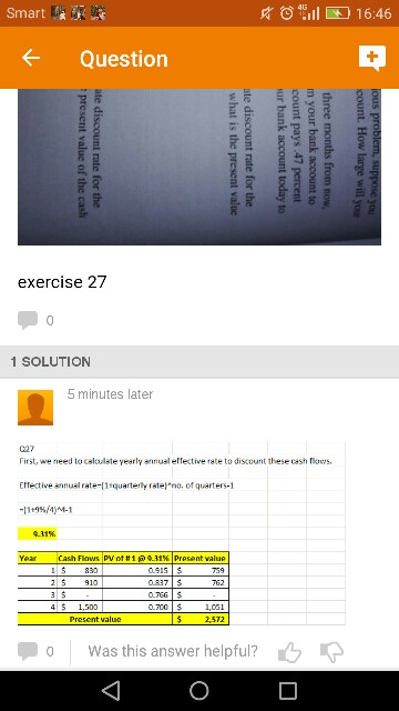 Solved Smart 片04,11 M 16:46 ← Question 5 exercise 27 1 | Chegg.com