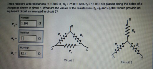 Solved Three resistors with resistances R1= 80.0 omega, | Chegg.com