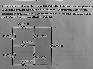 Solved For the circuit below use node voltage method to | Chegg.com