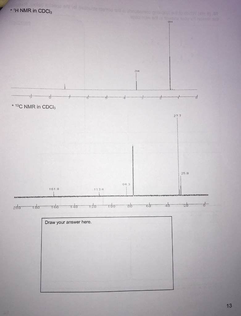 Solved 9. (8 pts) Below are the MS, IR, 'H NMR and 13C NMR | Chegg.com