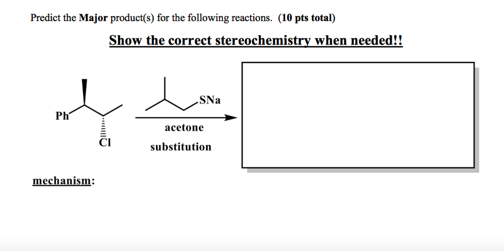 Solved Predict the Major product(s) for the following | Chegg.com