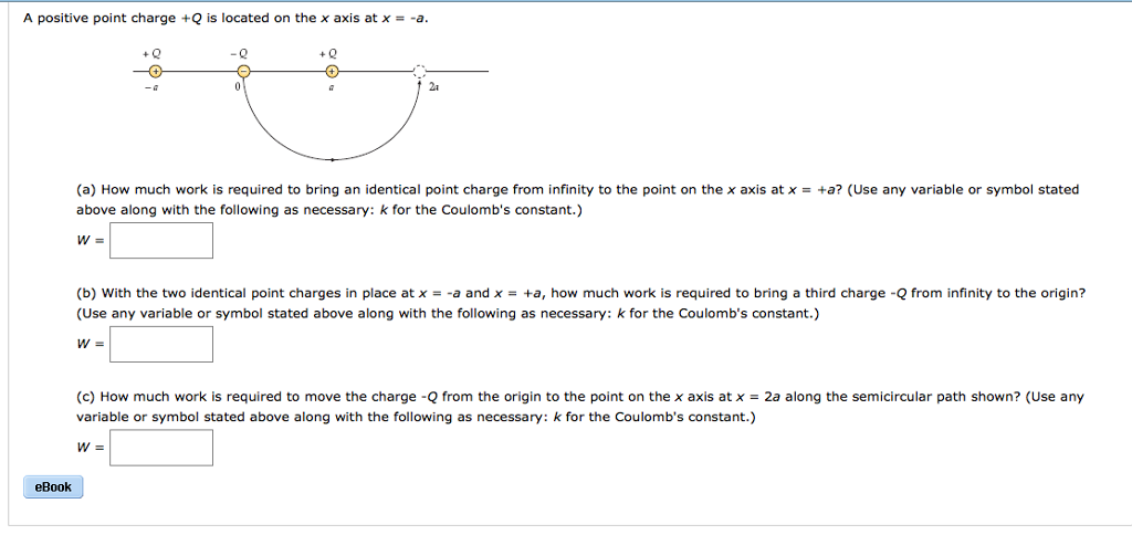 Solved A positive point charge +Q is located on the x axis | Chegg.com