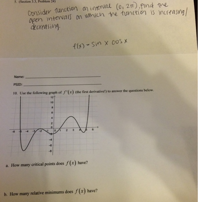 Solved Consider function on interval (0,2pi), find the open | Chegg.com