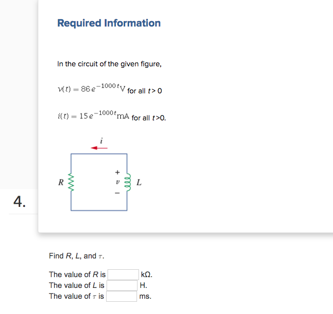 Solved In the circuit of the given figure. v(t) = 86 | Chegg.com