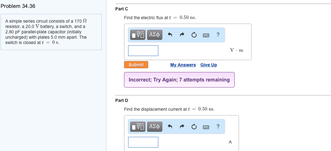 Solved A simple series circuit consists of a 170 resistor, a | Chegg.com
