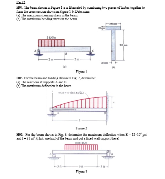 The beam shown Figure 1-a is fabricated by combining | Chegg.com