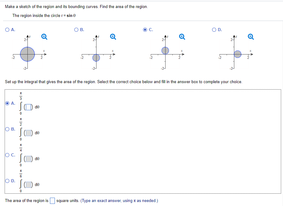 Solved Make a sketch of the region and its bounding curves. | Chegg.com