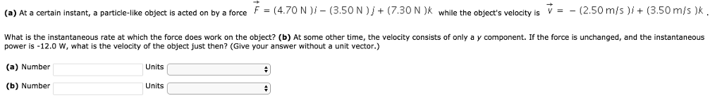 Solved A At A Certain Instant A Particle Like Object Is