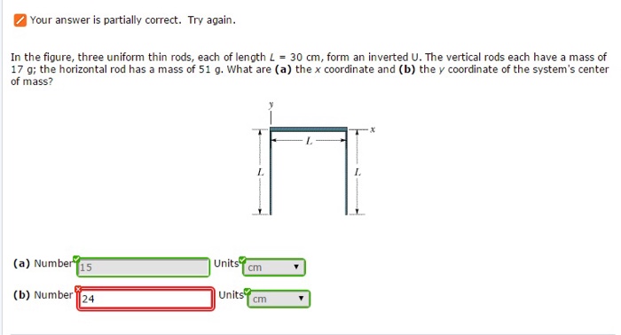 Solved Your answer is partially correct. Try again. In the | Chegg.com