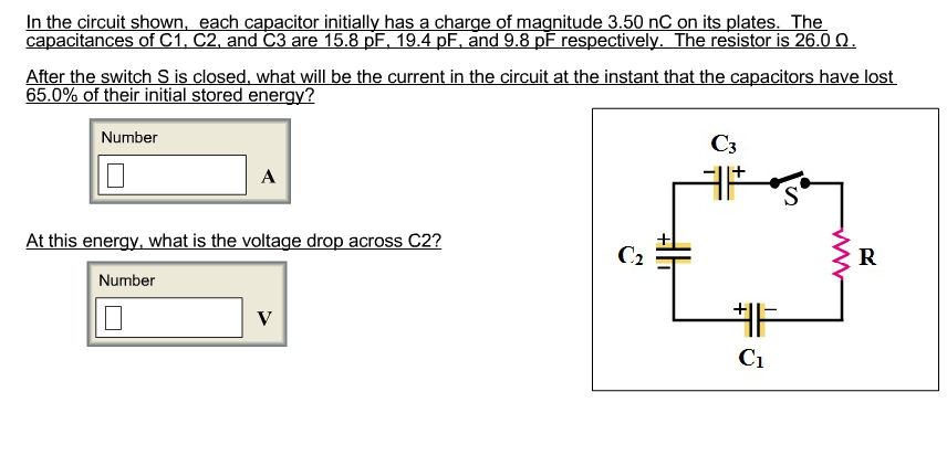 Solved In the circuit shown, each capacitor initially has a | Chegg.com