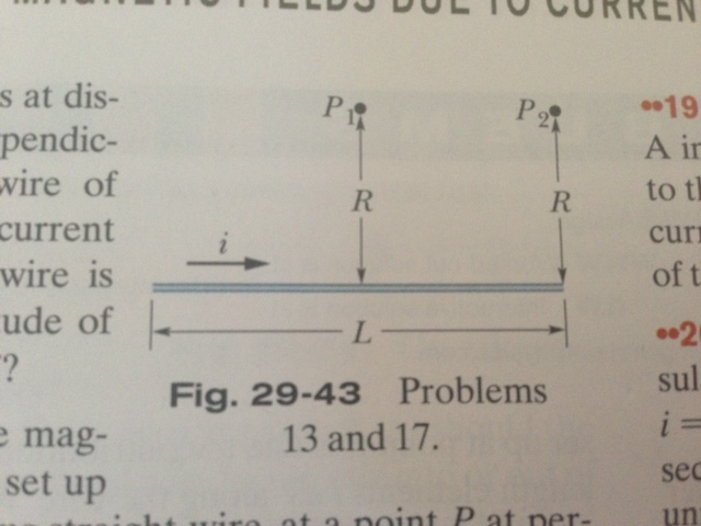 Solved In fig. 29-43, point P1 is at distance R=13.1 cm on | Chegg.com