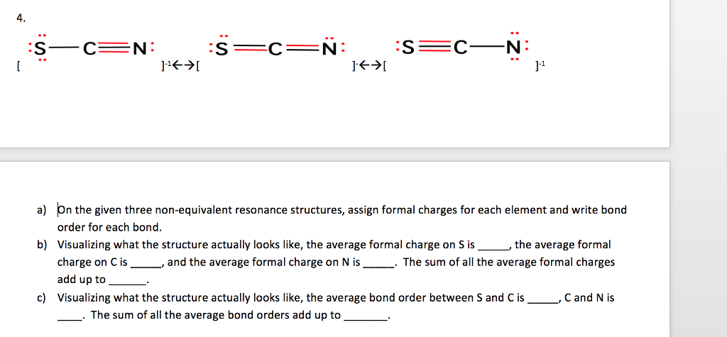 Solved 4 pn the given three non-equivalent resonance | Chegg.com
