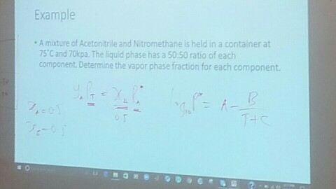 Solved Example A mixture of Acetonitrile and Nitromethane is | Chegg.com
