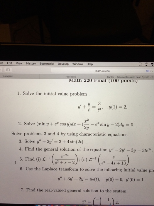 Solved Solve the initial value problem y' + y/t = 3/t^3, | Chegg.com