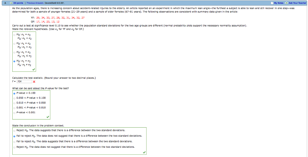 Solved 2 314 Points I Previous Answers Devorestat9 9 E 061