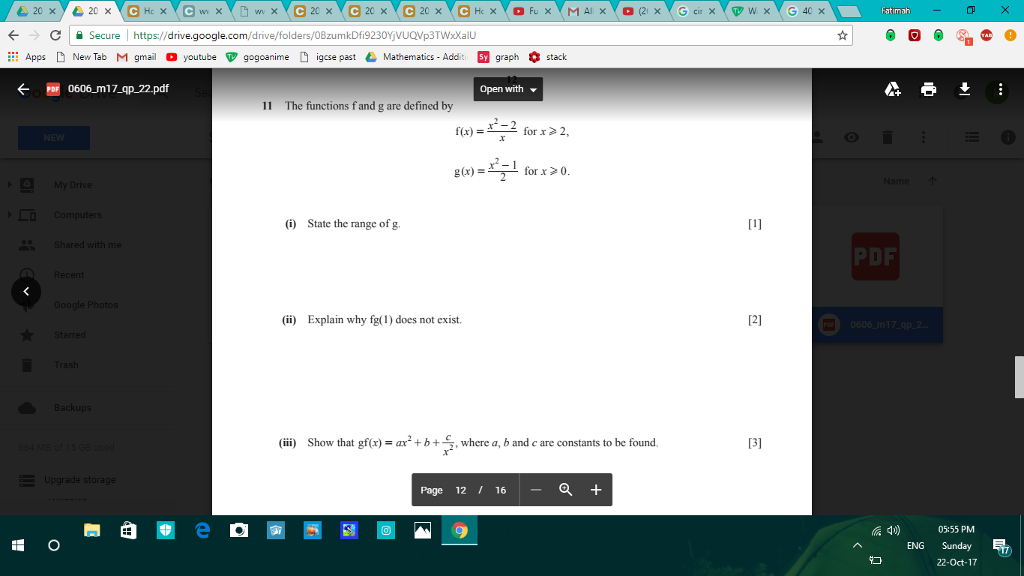 Solved 20× Fatimah ← → c Secure ! | Chegg.com