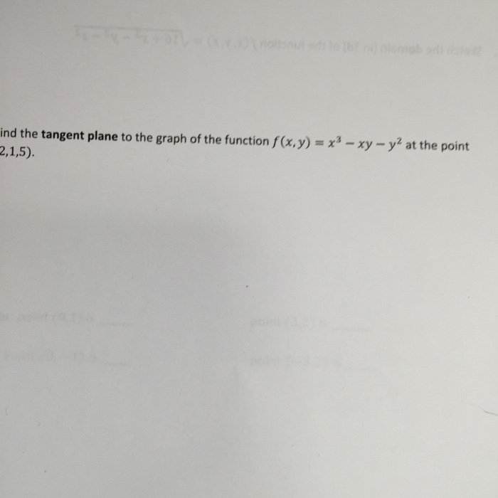 Solved Find the tangent plane to the graph of the function | Chegg.com