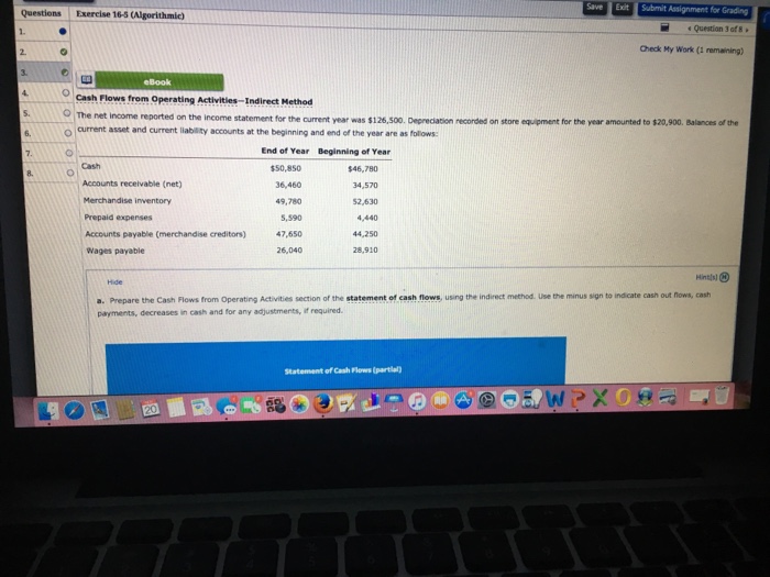 Solved Save Exit Submit Assignment for Grading Questions | Chegg.com