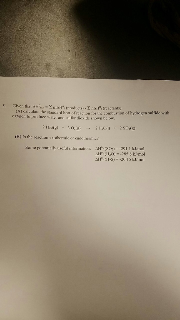 Solved Given that Delta H degree_rxn = sigma m Delta H | Chegg.com