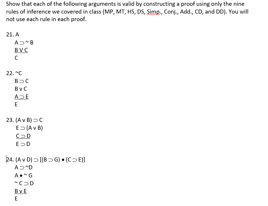 Section IV: Propositional Logic 14. Using atomic | Chegg.com