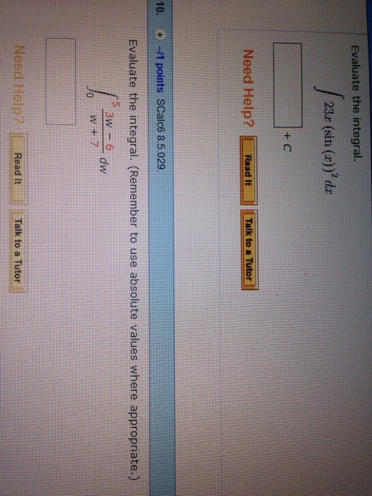 Solved Evaluate the integral. integral 23 x (sin(x))^2 dx | Chegg.com