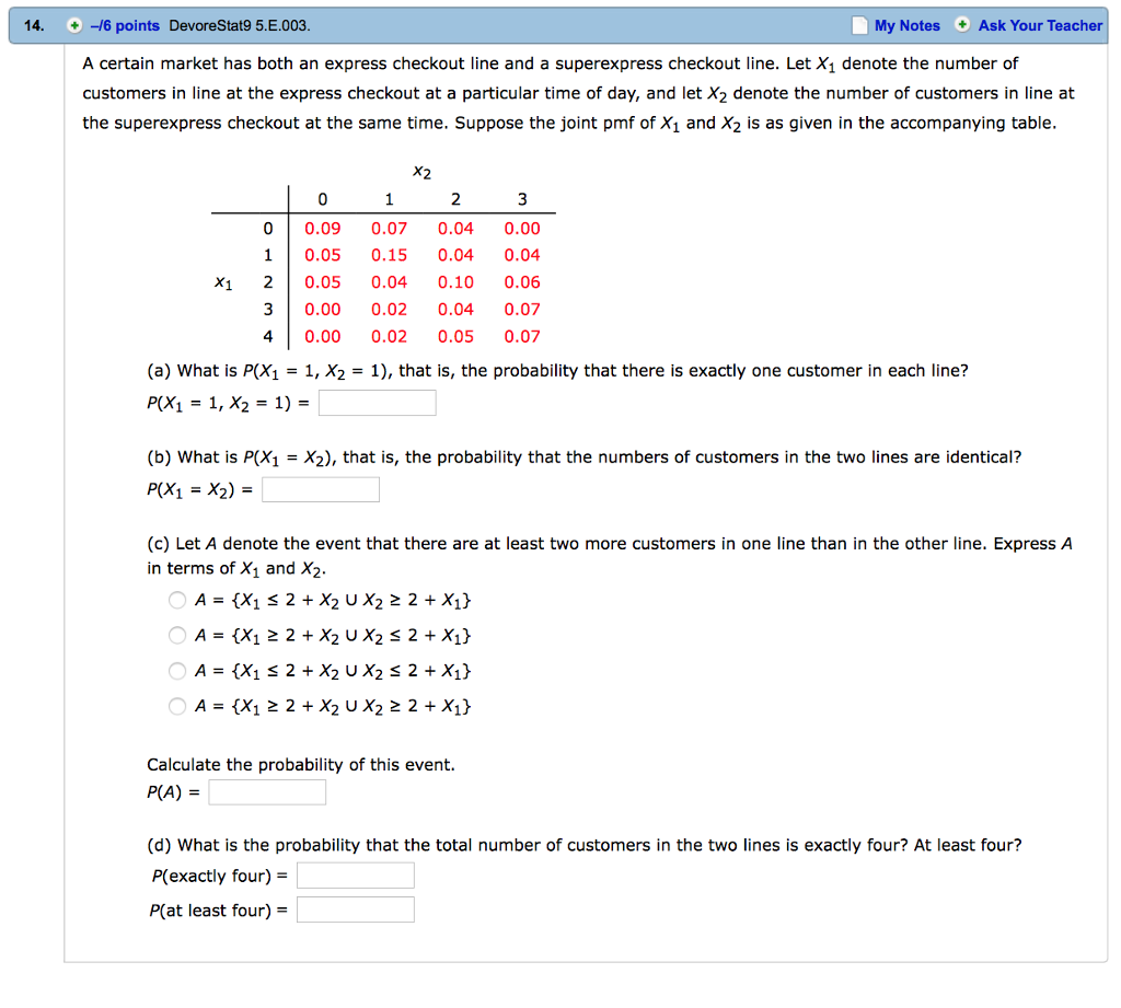 Solved 14 6 Points Devorestat9 5·e 003 My Notes Ask