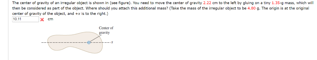 Solved The Center Of Gravity Of An Irregular Object Is Shown Chegg solved-the-center-of-gravity-of-an-irregular-object-is-shown-chegg