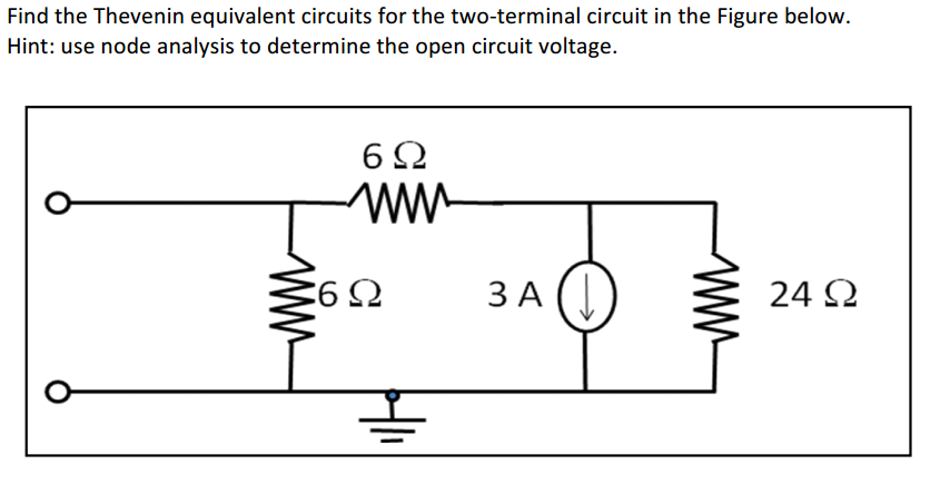Solved Find the Thevenin equivalent circuits for the | Chegg.com
