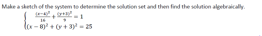 Solved Make a sketch of the system to determine the solution | Chegg.com