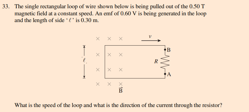 Solved The single rectangular loop of wire shown below is | Chegg.com