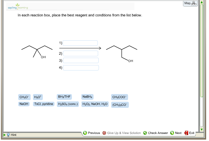 Solved Map pling In each reaction box, place the best | Chegg.com