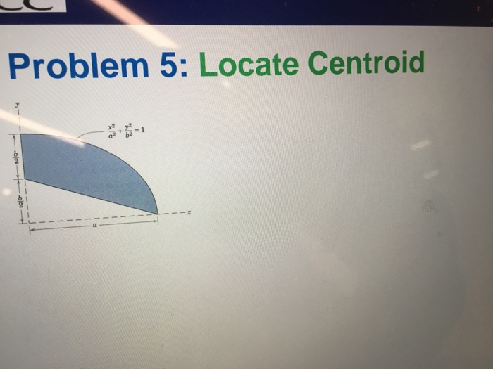 Solved: Problem 5: Locate Centroid | Chegg.com